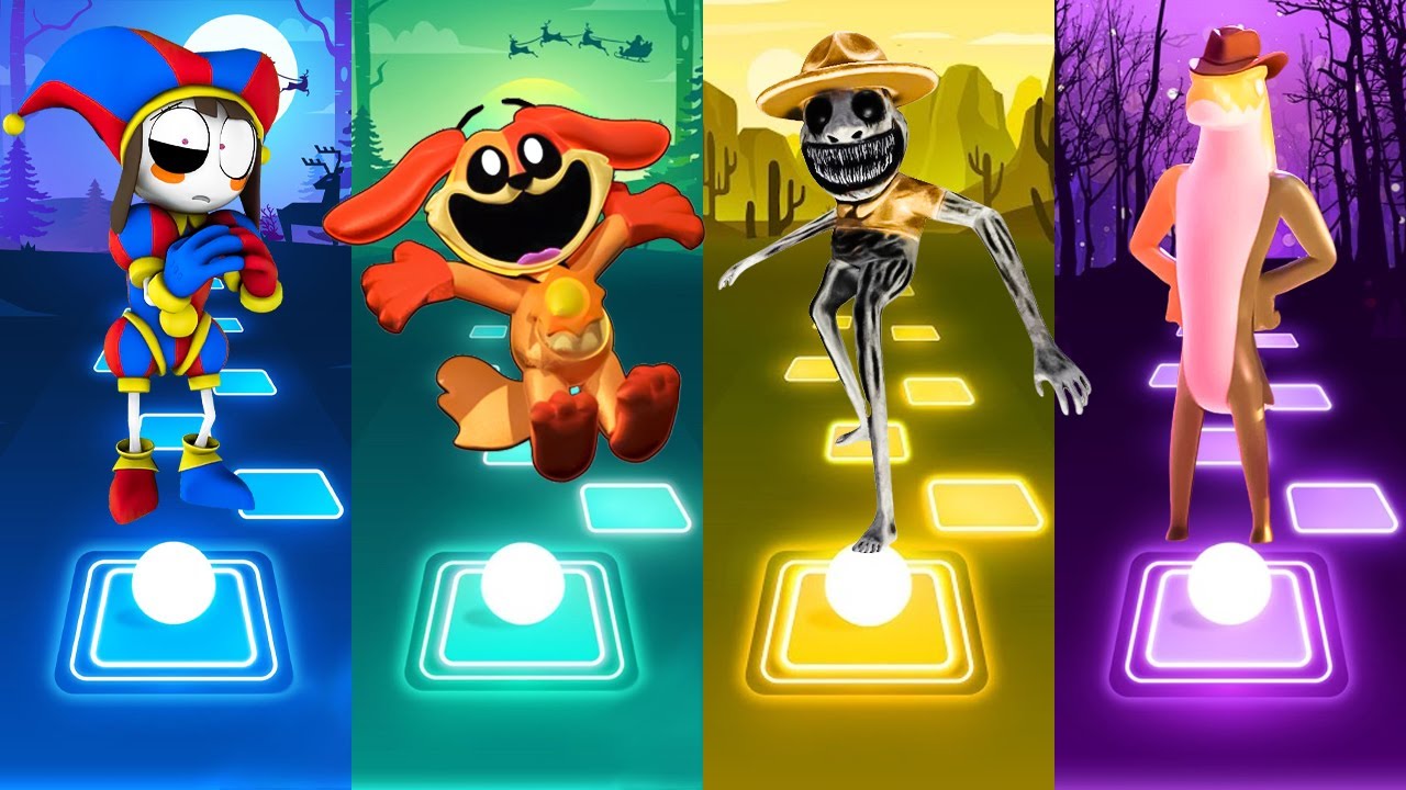 The Amazing Digital Circus x DogDay x Zoonomaly x Gummigo | Tiles Hop ...