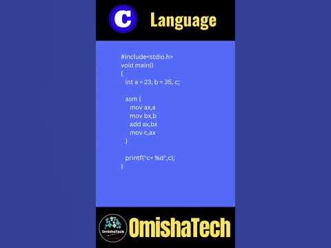 write a assembly program two number add program in c #shorts #coding #clanguage #viral # ...