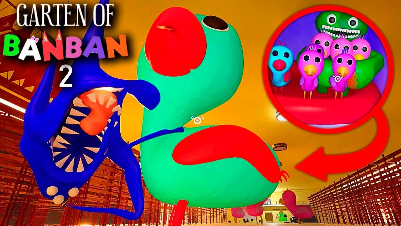Giant Opila Bird Chicks in Garten of banban 2 - YouTube