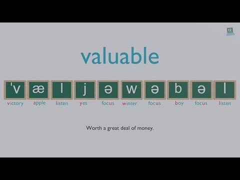 How to pronounce valuable ? - YouTube
