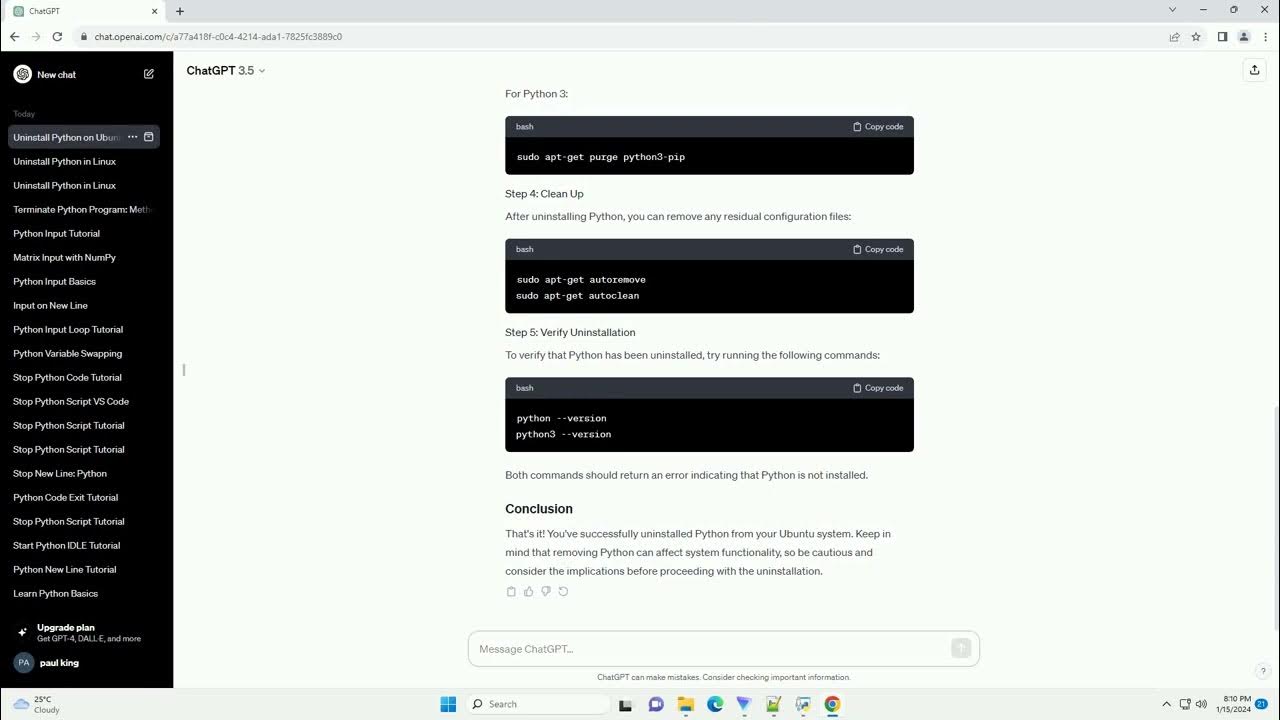 how to uninstall python in ubuntu - YouTube