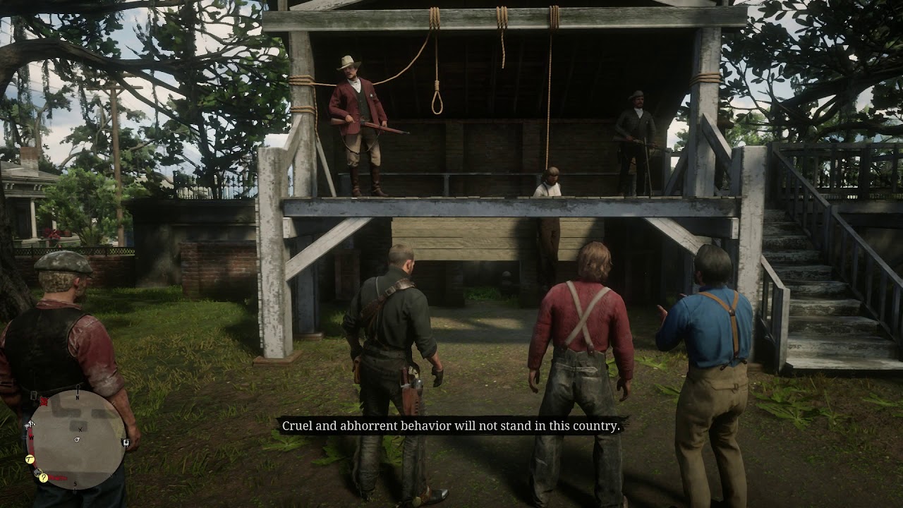 Red Dead Redemption 2 - Saint Denis Public Hanging: "Least You'll Die ...