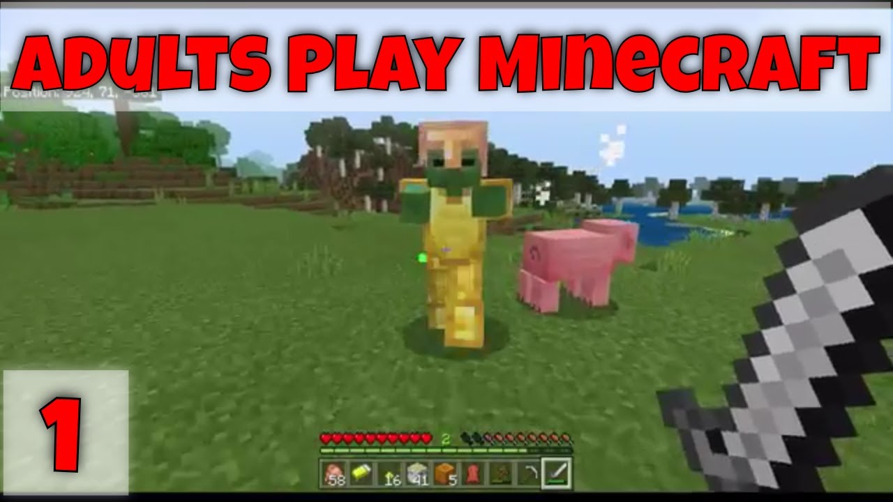 Adults Play Minecraft--Staking My Claim - YouTube