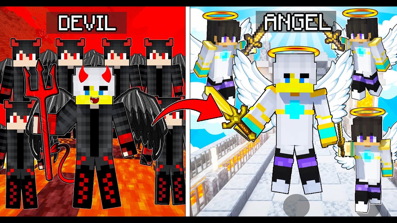 From DEVIL to ANGEL in minecraft! (TAGALOG) - YouTube