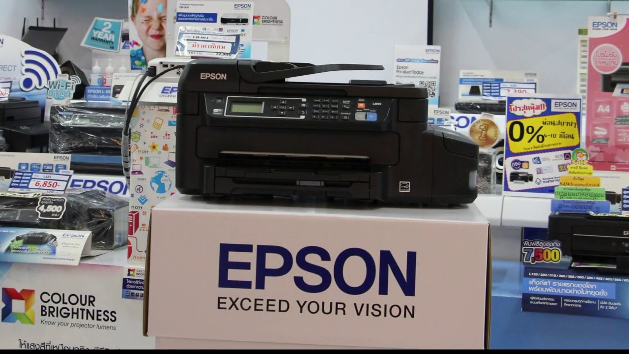 EPSON L655 รีวิว จุดเด่น ที่น่าใช้ จากการใช้จริง!! - YouTube