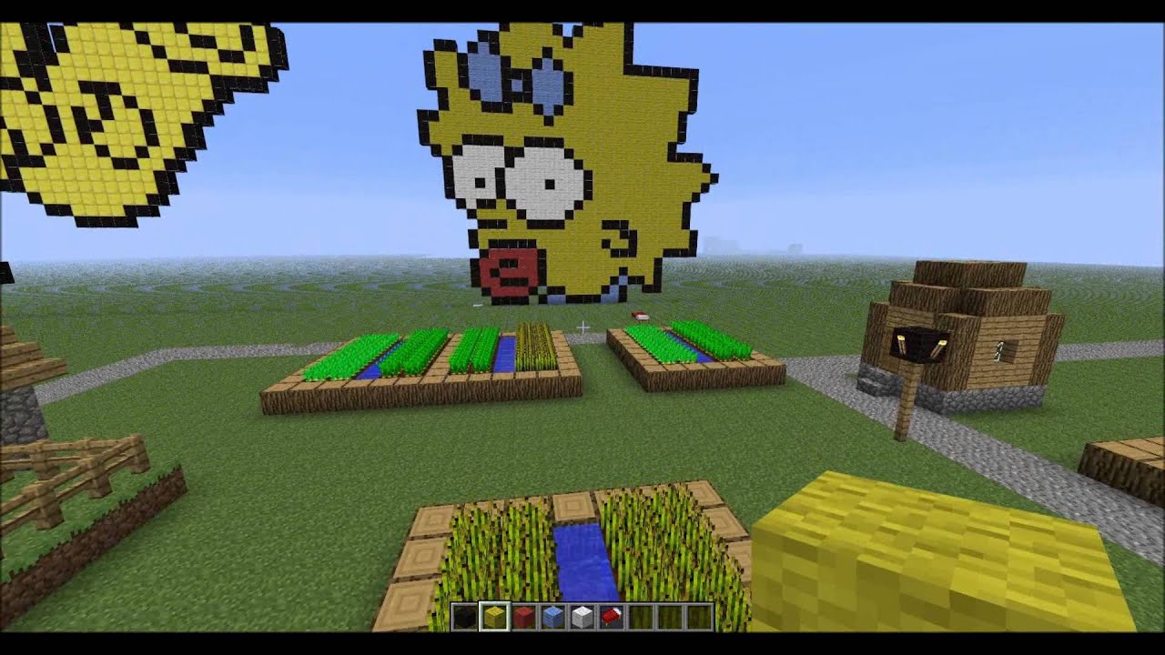 MineSimpsonArts - Pixel art Maggie Simpson / partie 2 - YouTube