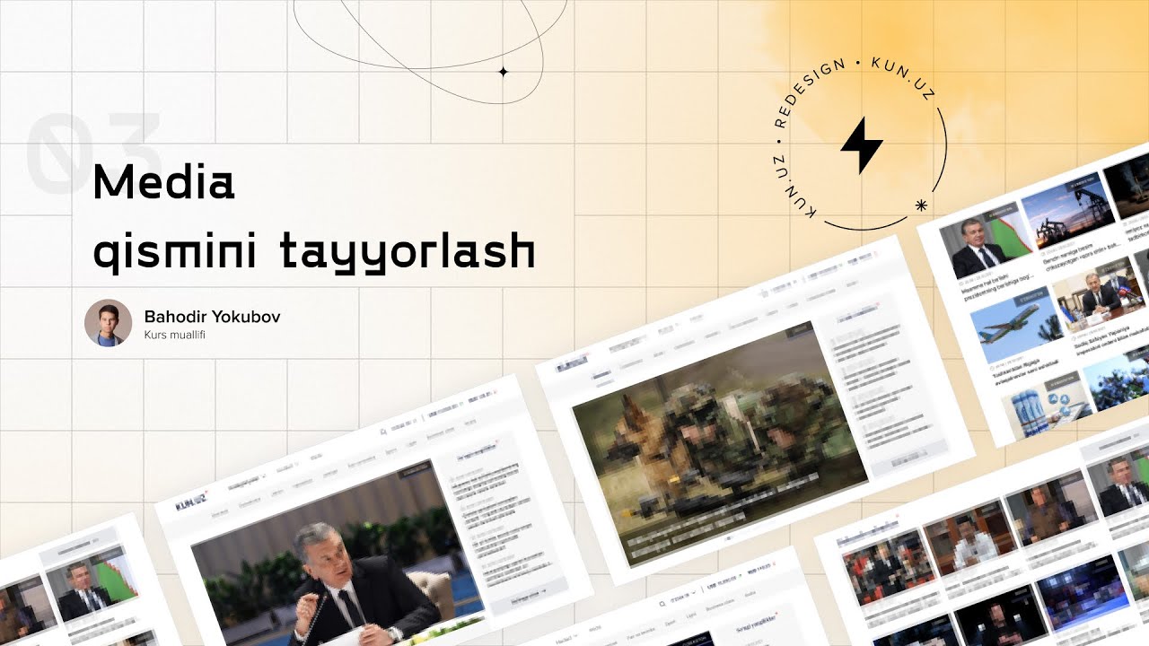 03 — Media qismini tayyorlash - YouTube