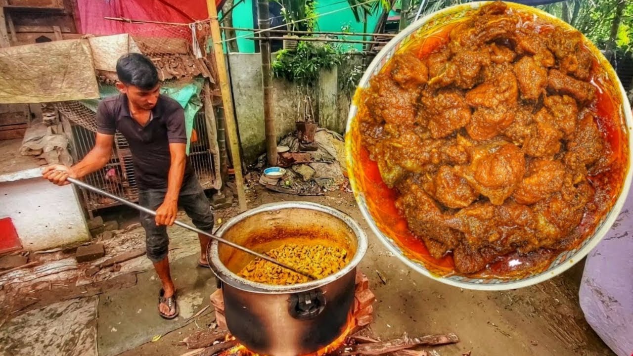 VILLAGE STYLE BEEF RECIPES - CRAZY Tasty Beef Curry Recipe Cooking in ...