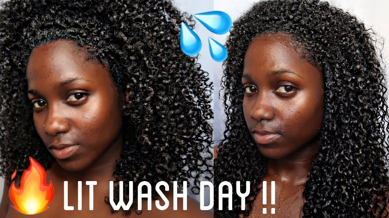 NO Protein Deep Conditioner ?!?+ LIT PLAYLIST NATURAL HAIR WASH DAY ...