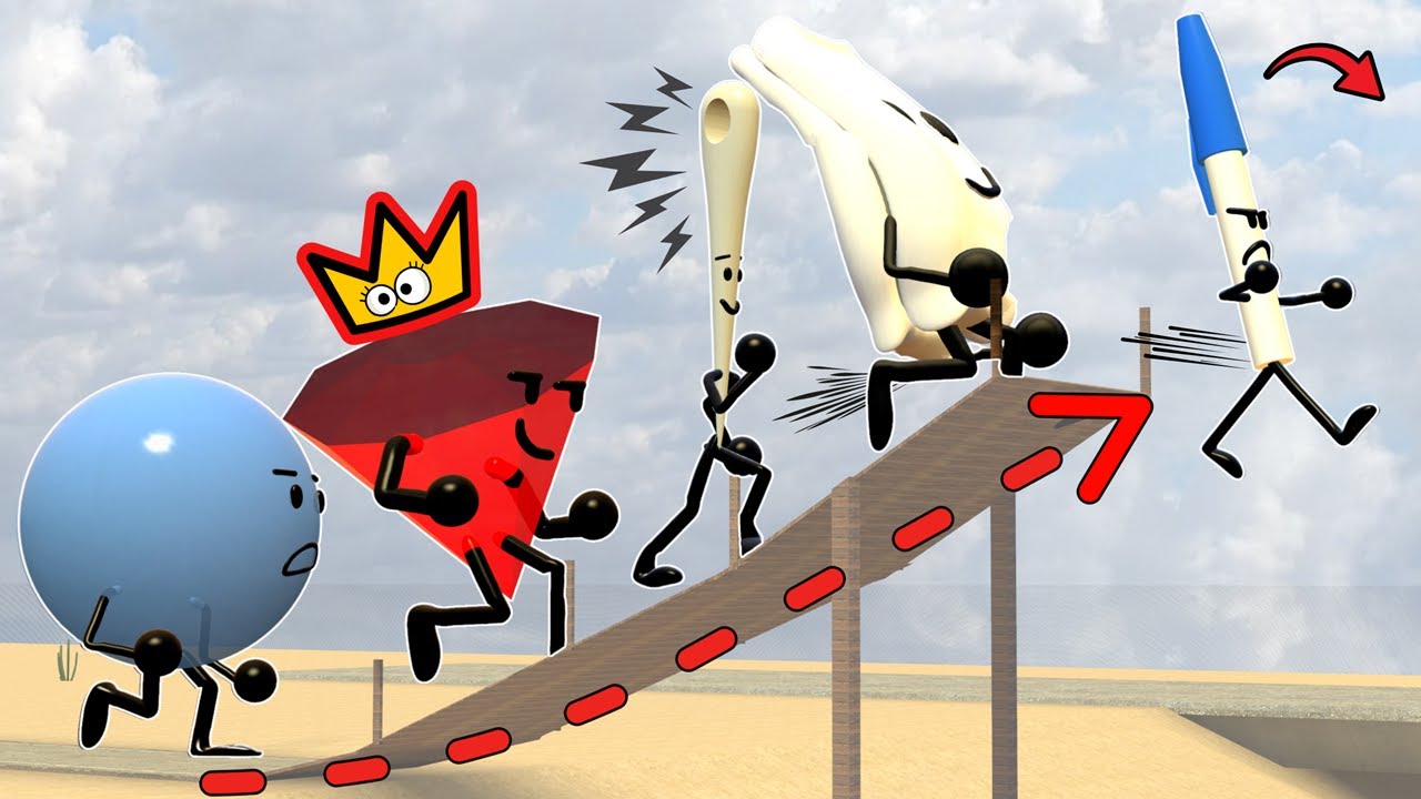 Who Has The Longest Jump in New Battle For Dream Island v15? - YouTube