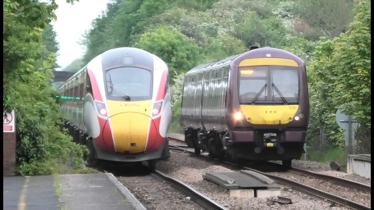 The 'normal' trains through Gainsborough during ECML diverts. - YouTube