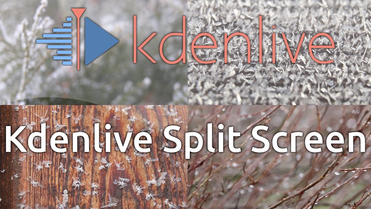 Kdenlive Split Screen - YouTube