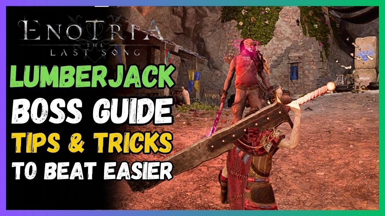 Lumberjack boss fight in Enotria The Last Song - YouTube
