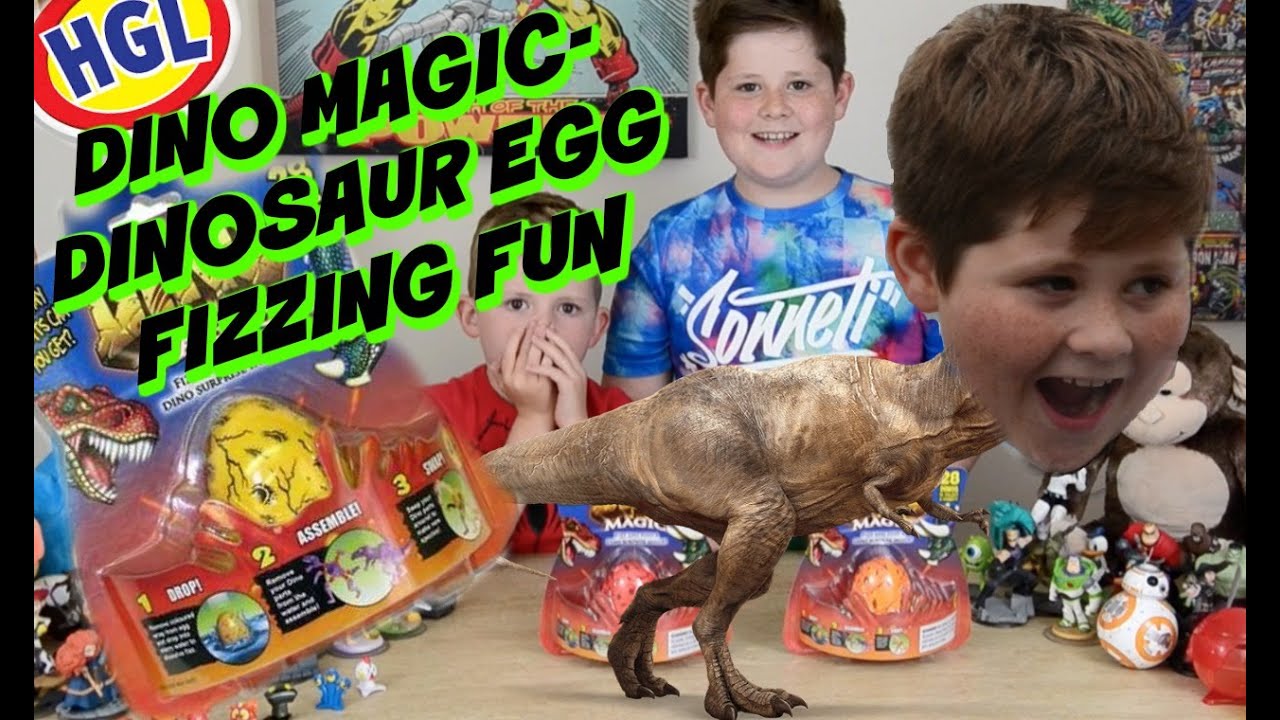 DINO MAGIC - DINOSAUR EGG FIZZING FUN BY HGL - YouTube