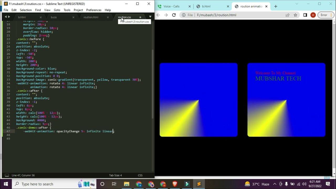 CREATE RESPONSIVE ANIMATION FOR ADDS OR WEB PAGE WITH USING HTML AND ...