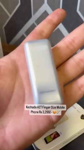 Kechada A27 Finger Size Mobile Phone Rs 3,299/- 😍💸 - YouTube