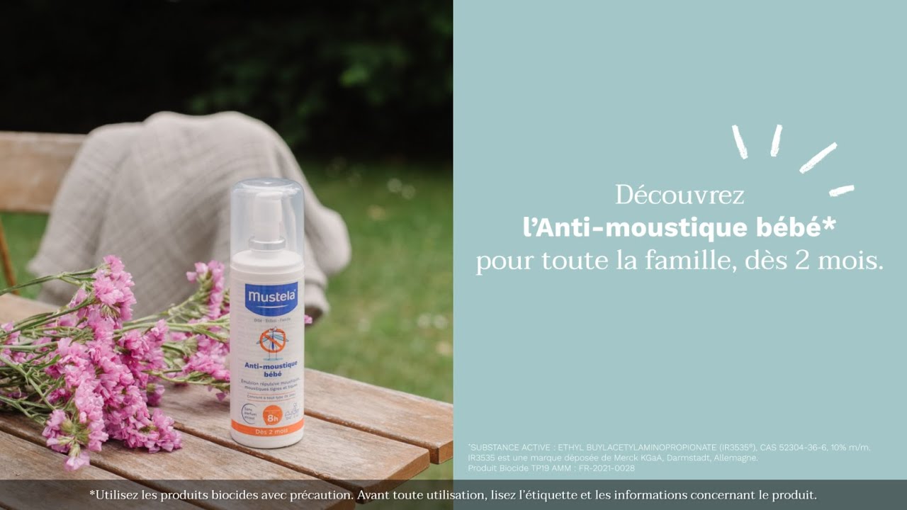Spray anti-moustique bébé 🦟 | Mustela - YouTube