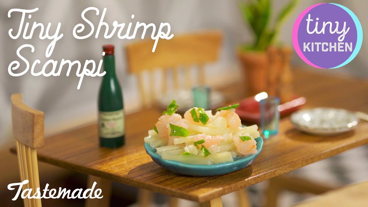 Tiny Shrimp Scampi I Tiny Kitchen - YouTube