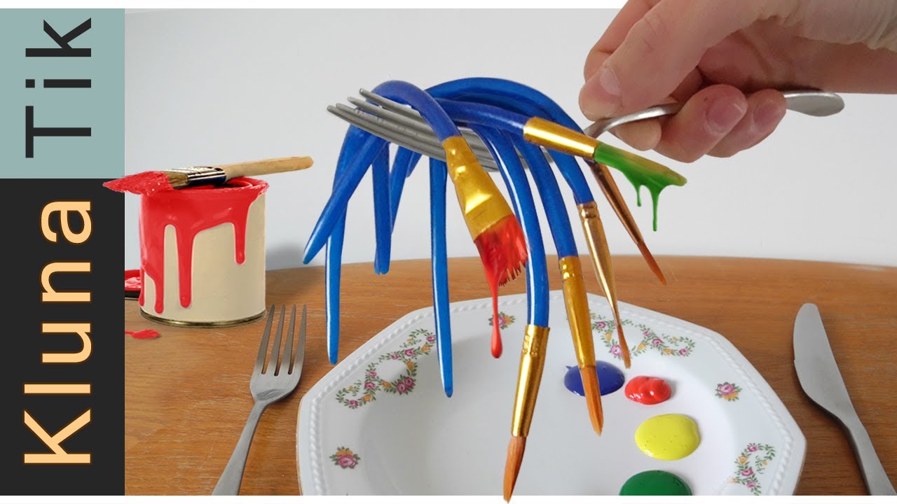 EATING edible paintbrushes!! - YouTube