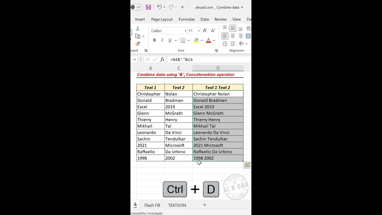 3 Different Methods To Combine Data In Excel YouTube 3 Different Methods To Combine Data In Excel YouTube
