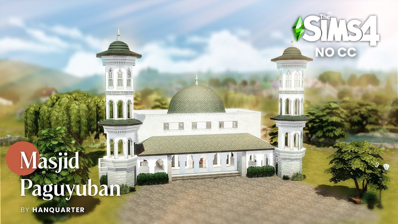 Masjid Paguyuban | Mosque Islamic | No CC | The Sims 4 Indonesia Speed ...