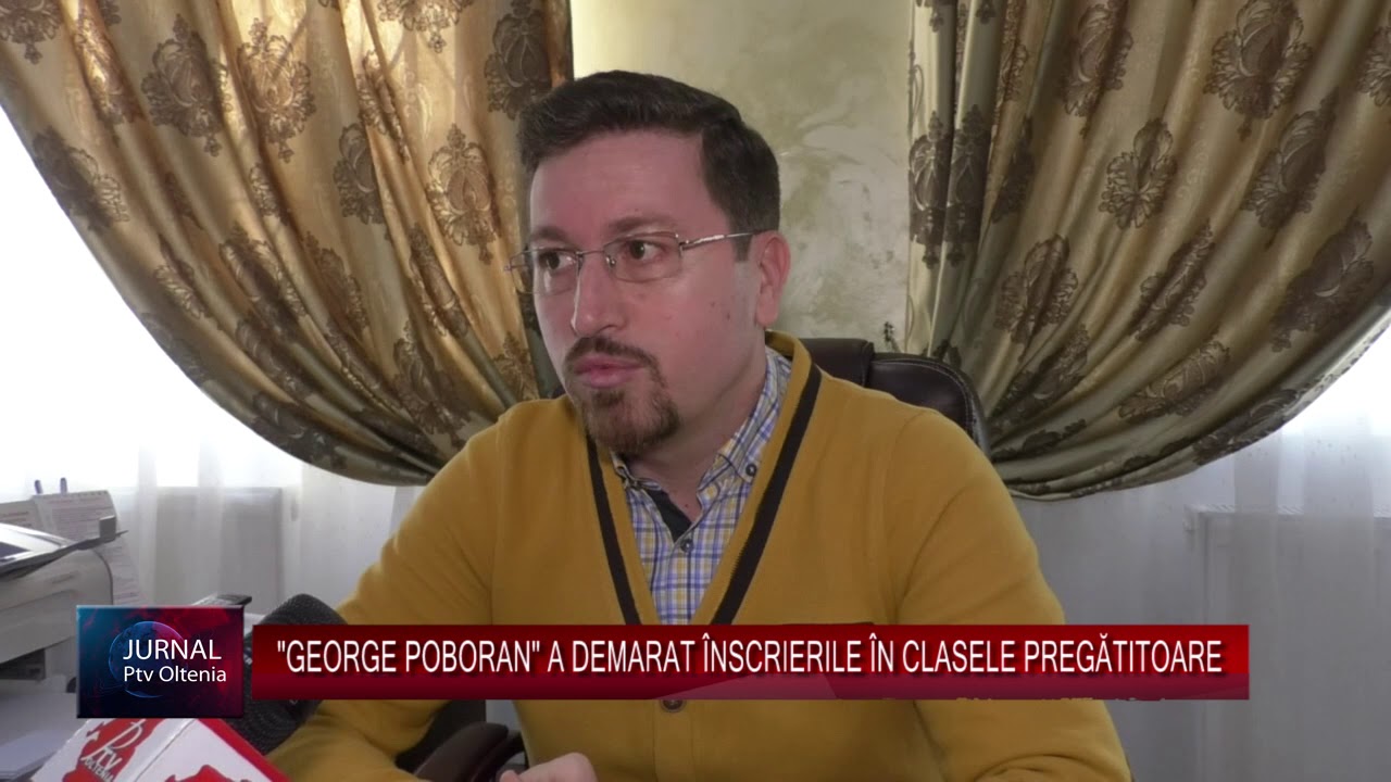 GEORGE POBORAN A DEMARAT ÎNSCRIERILE ÎN CLASELE PREGĂTITOARE - YouTube