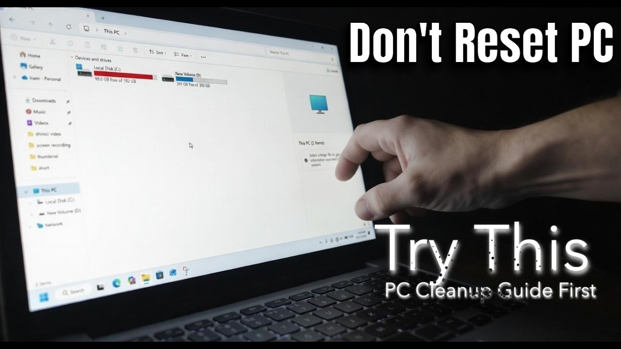 Don't Reset Your PC! Try This PC Cleanup Guide First - YouTube