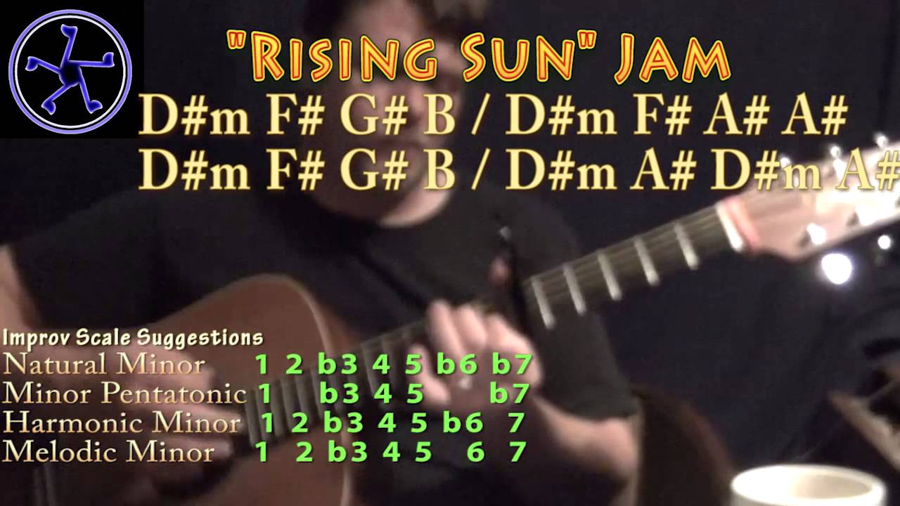 House of the Rising Sun Jam in D#m Minor - Acoustic Guitar Instrumental ...