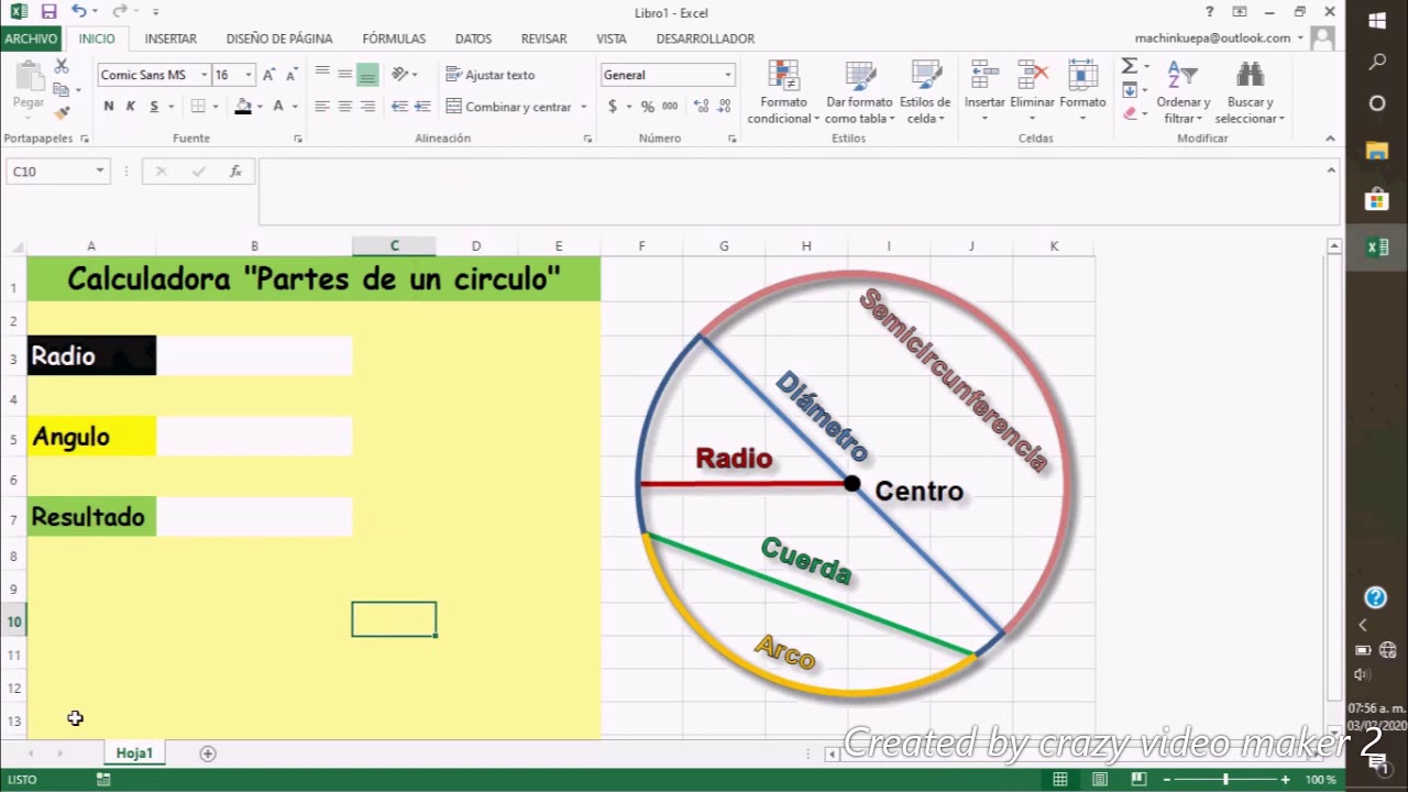 como hacer una calculadora en Excel prepa 44 parte 4 - YouTube