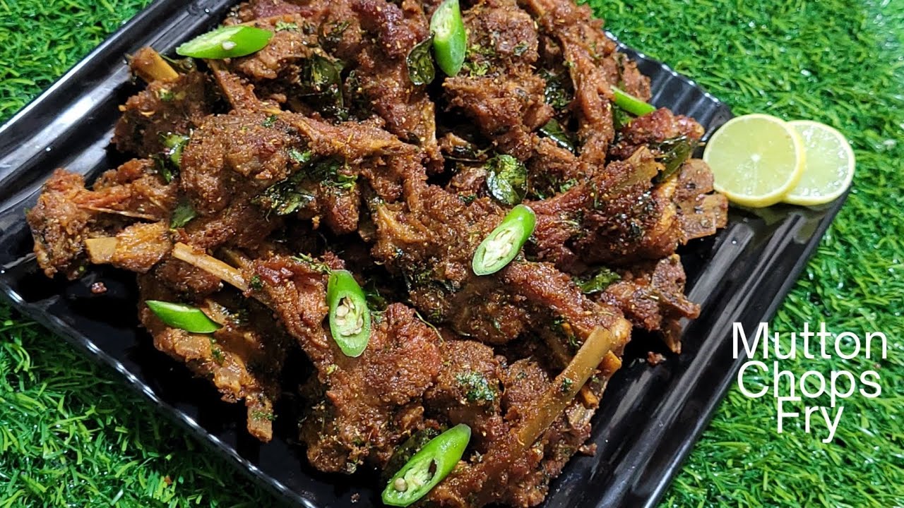 Mutton Starter Recipe ||Mutton Chops Fry ||Fried Lamb/Mutton Chops||मटन ...
