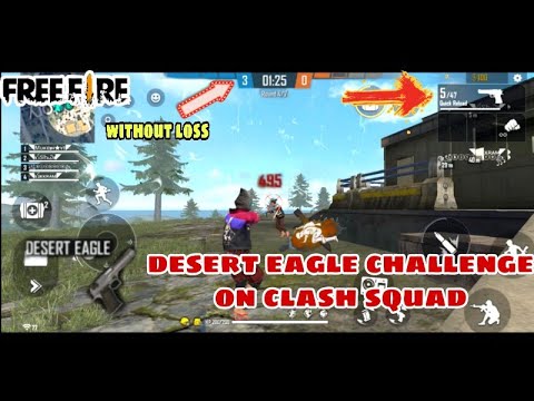 Desert eagle gun only || challenge on clash squad || hunter gaming