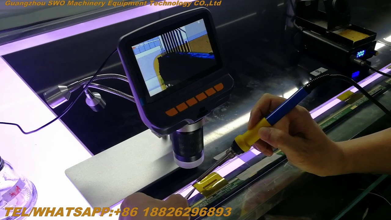 The easiest alignment technique for COF stick with open cell and PCB ...