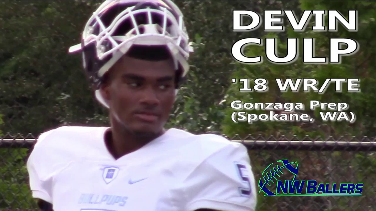 Devin Culp '18 WR/TE Gonzaga Prep - Soph & Jr Yr #NWBMix - YouTube