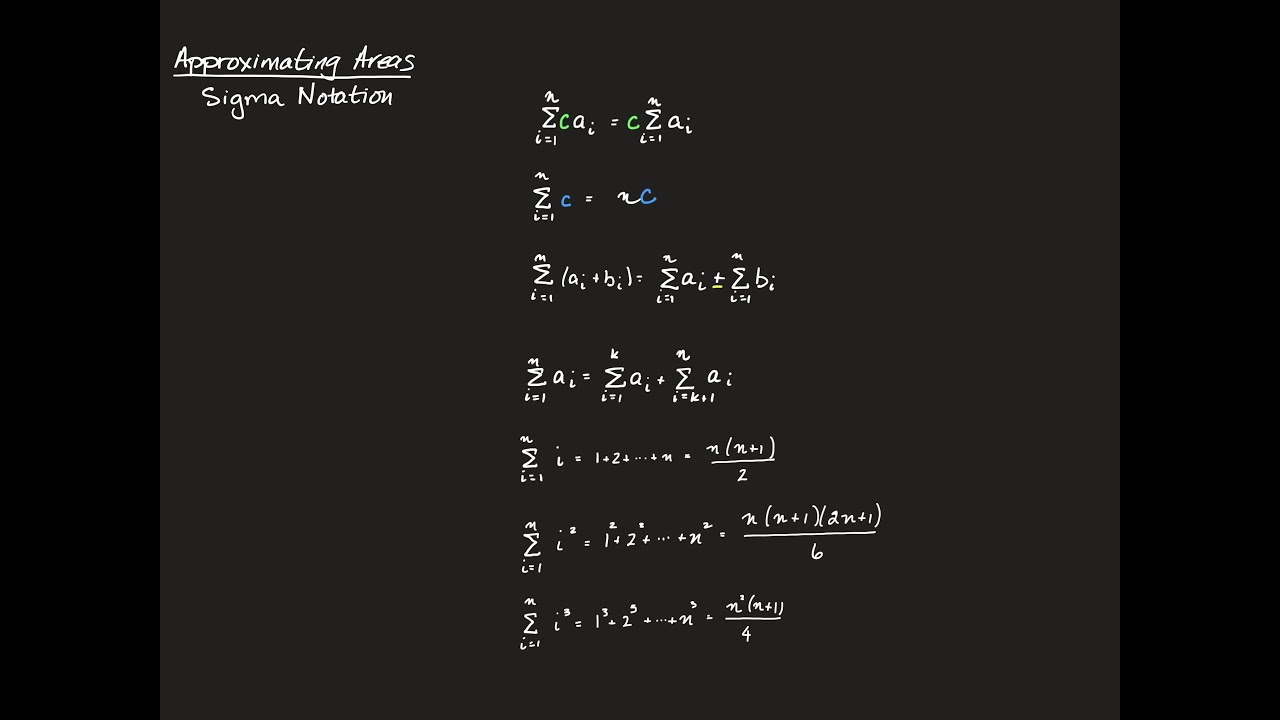 Approximating Areas: Sigma Notation - YouTube