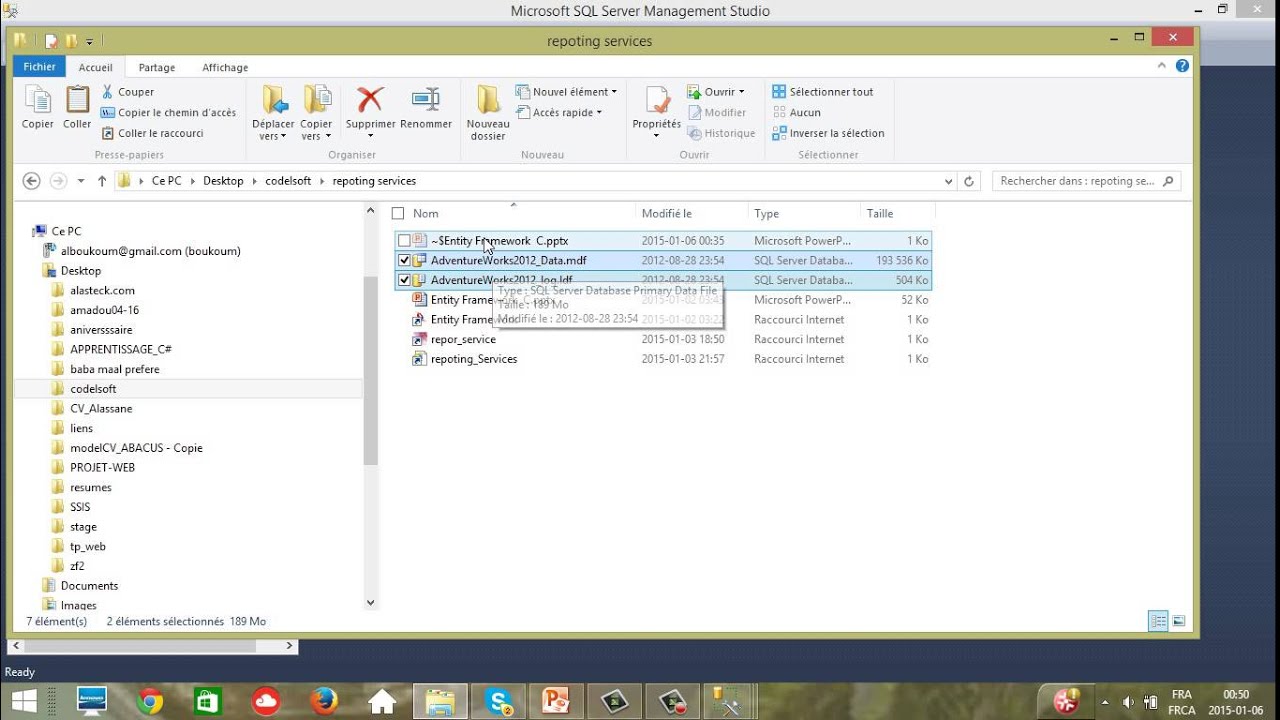Installation adventureWorksDatabase -SQL Server2012 - YouTube
