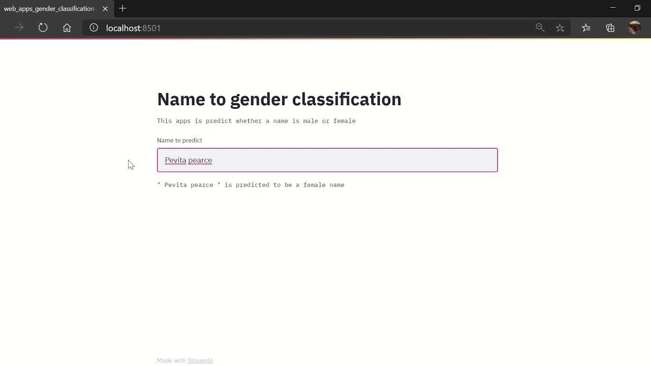Name to gender classification (under 40 lines of code) - YouTube