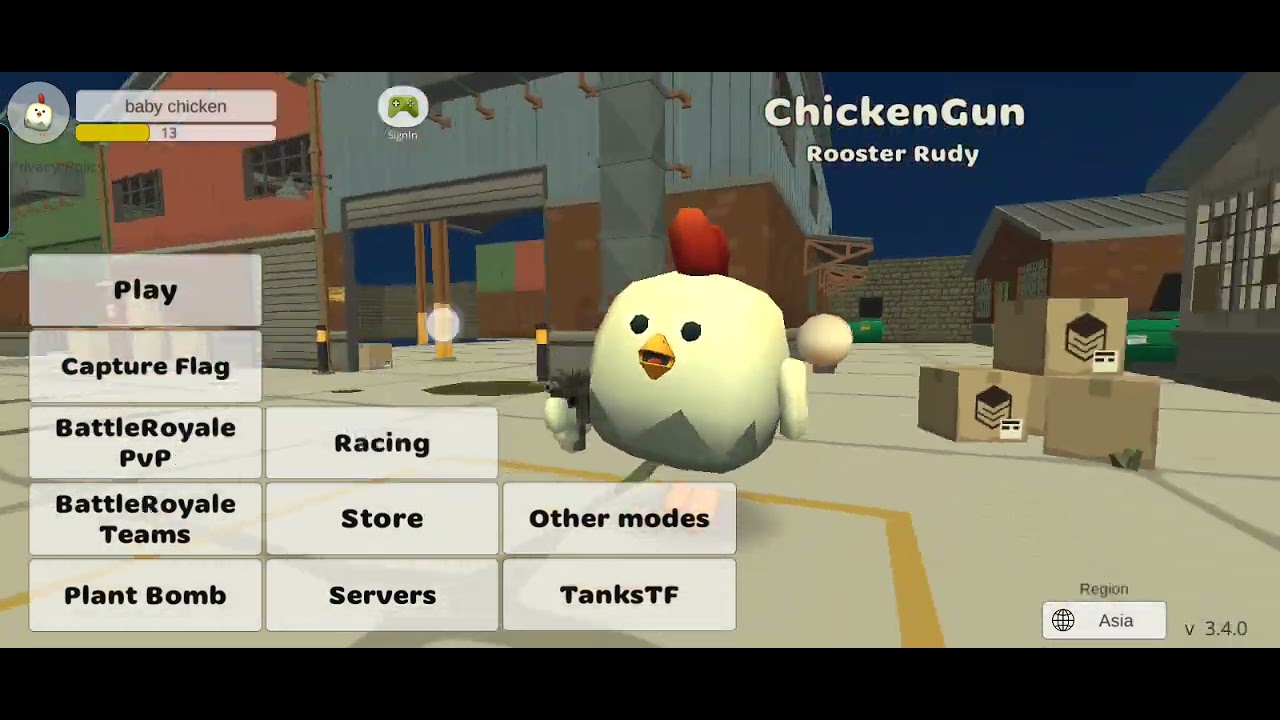 update chicken gun server and mobs and items - YouTube