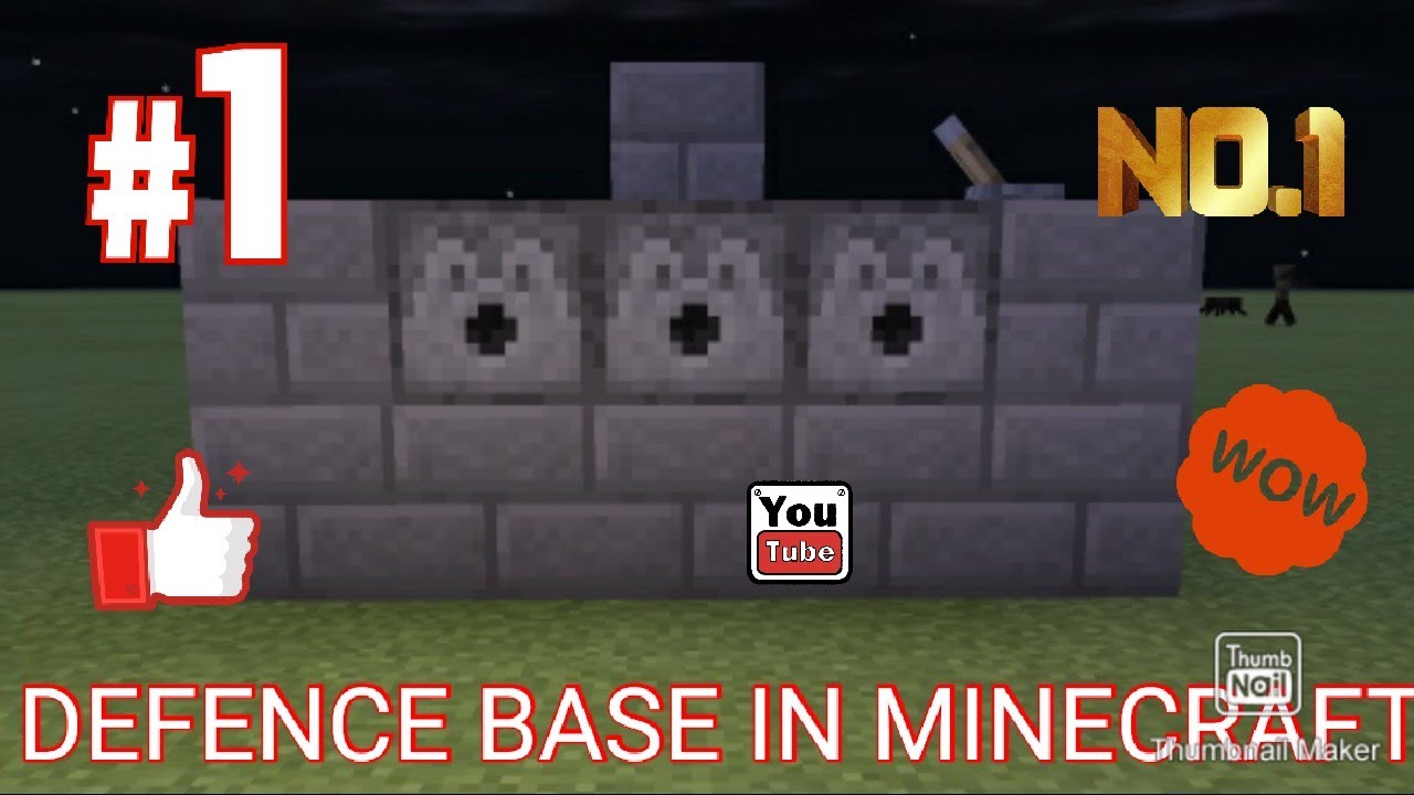 How to make an defence base in Minecraft - YouTube