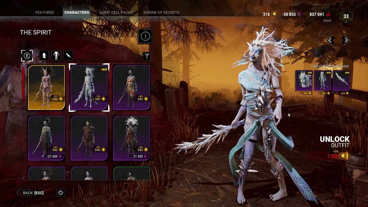 New Spirit's Outfit (Everlasting Frost collection) - Dead by Daylight ...