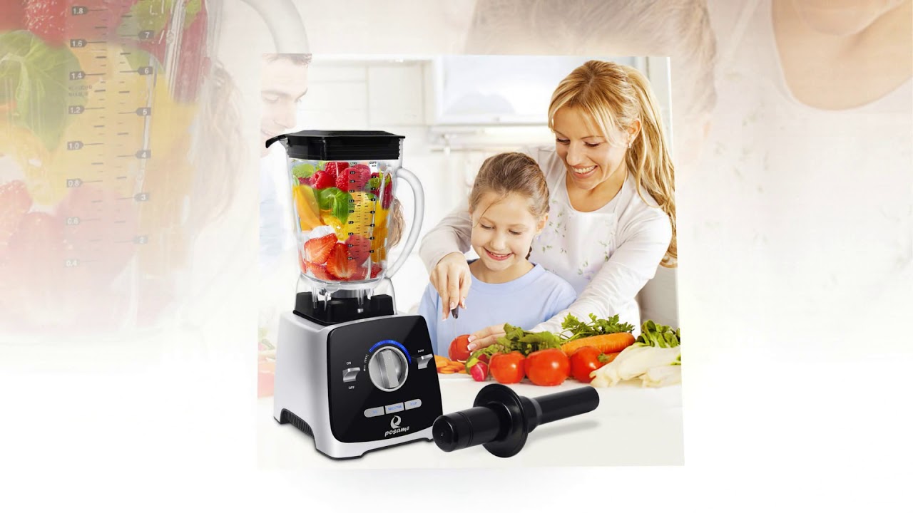 Professional Blender, POSAME 1400W High Speed Blende Blender for Shakes ...