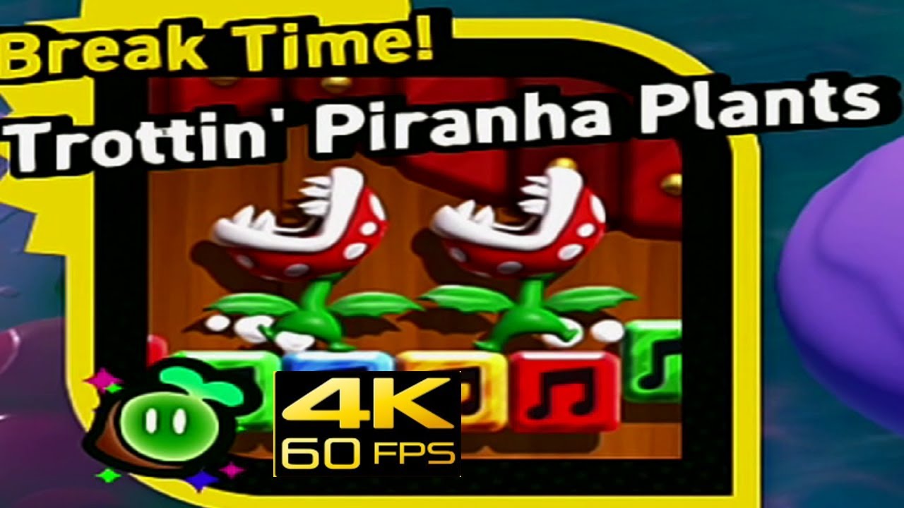 Super Mario Bros. Wonder Gameplay - Break Time! Trottin Piranha Plants ...