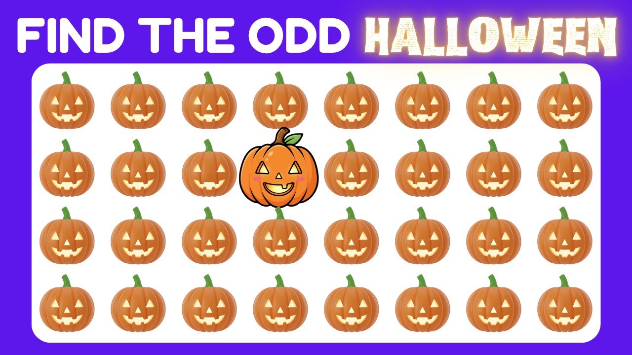 🎃 Find the ODD One Out - Halloween Edition 👻 | 15 Spooky Levels (Easy ...