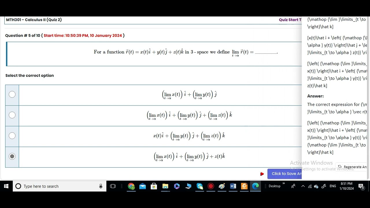 mth 301 quiz 2 solution fall 2023|mth301 quiz 2 solution fall 2023 ...
