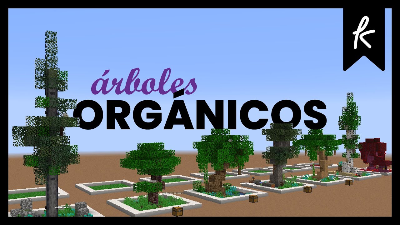 Guía DEFINITIVA para hacer ÁRBOLES ORGÁNICOS en Minecraft. - YouTube