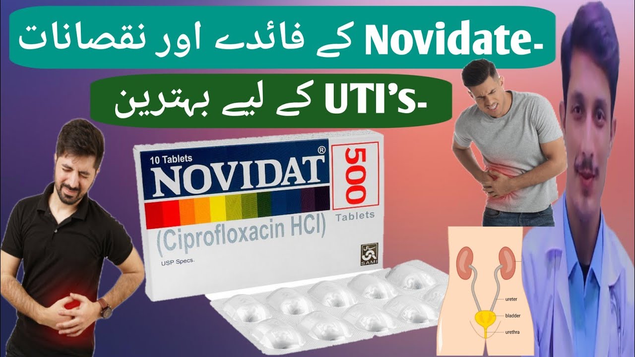 Novidate Tablet Uses in Urdu || Ciprofloxacin 500mg Uses || UTI's ...