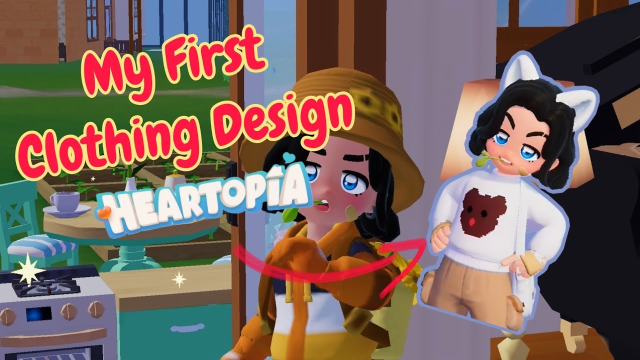 Heartopia - My First Clothing Design #heartopia - YouTube