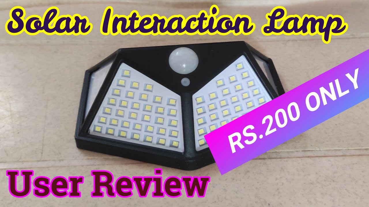 Solar Interaction Wall Lamp// User Review// So Cheap // Highly Useful ...