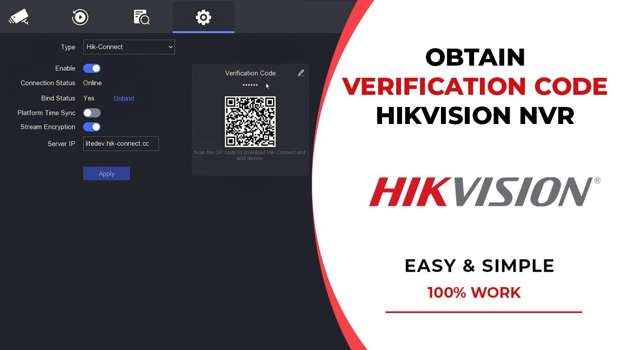 How To Obtain Hikvision NVR Verification Code - YouTube