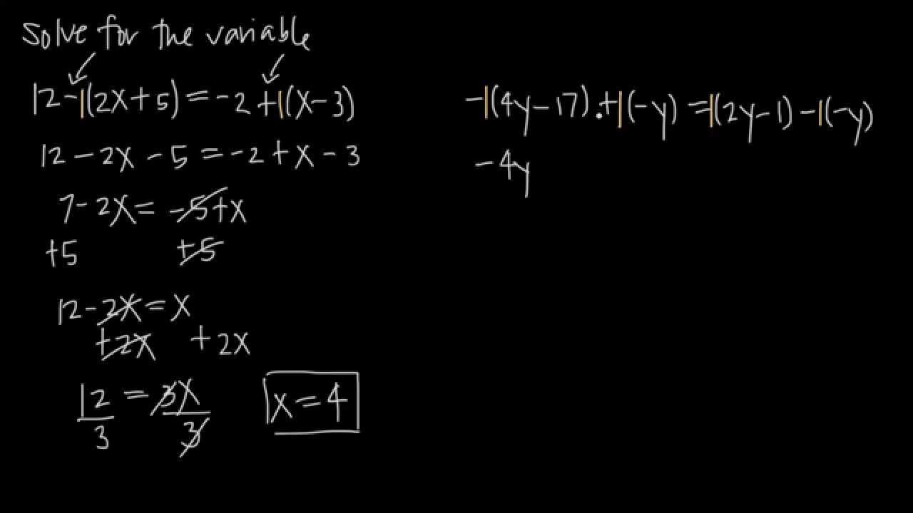 equations with parentheses (KristaKingMath) - YouTube