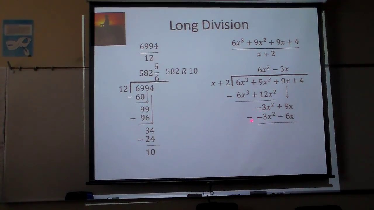 Factoring Polynomials How to use A Long Division - YouTube
